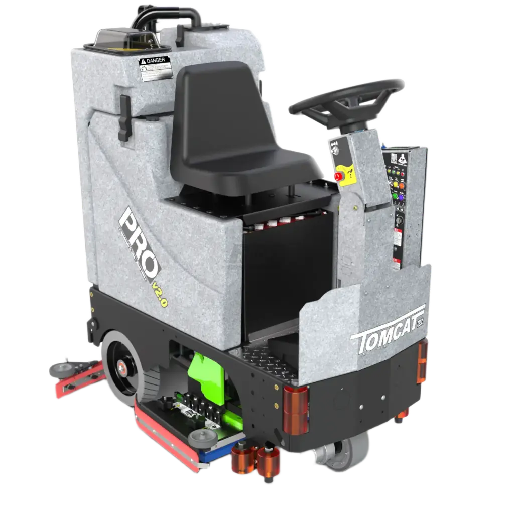 Tomcat PRO v2.1 28" EDGE Micro Ride-On Scrubber | Cleaning Machines